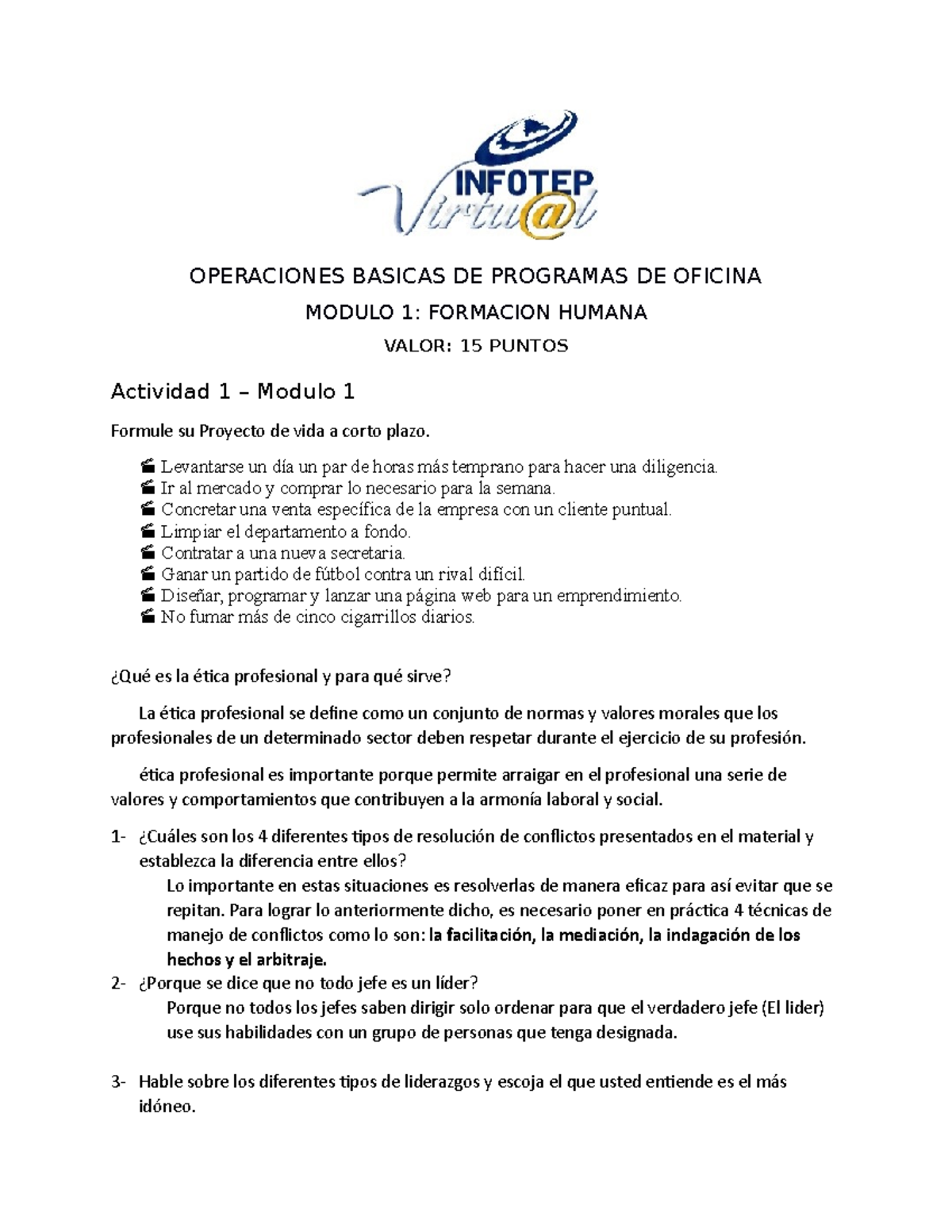 Actividad 1 Módulo 1 - OPERACIONES BASICAS DE PROGRAMAS DE OFICINA ...