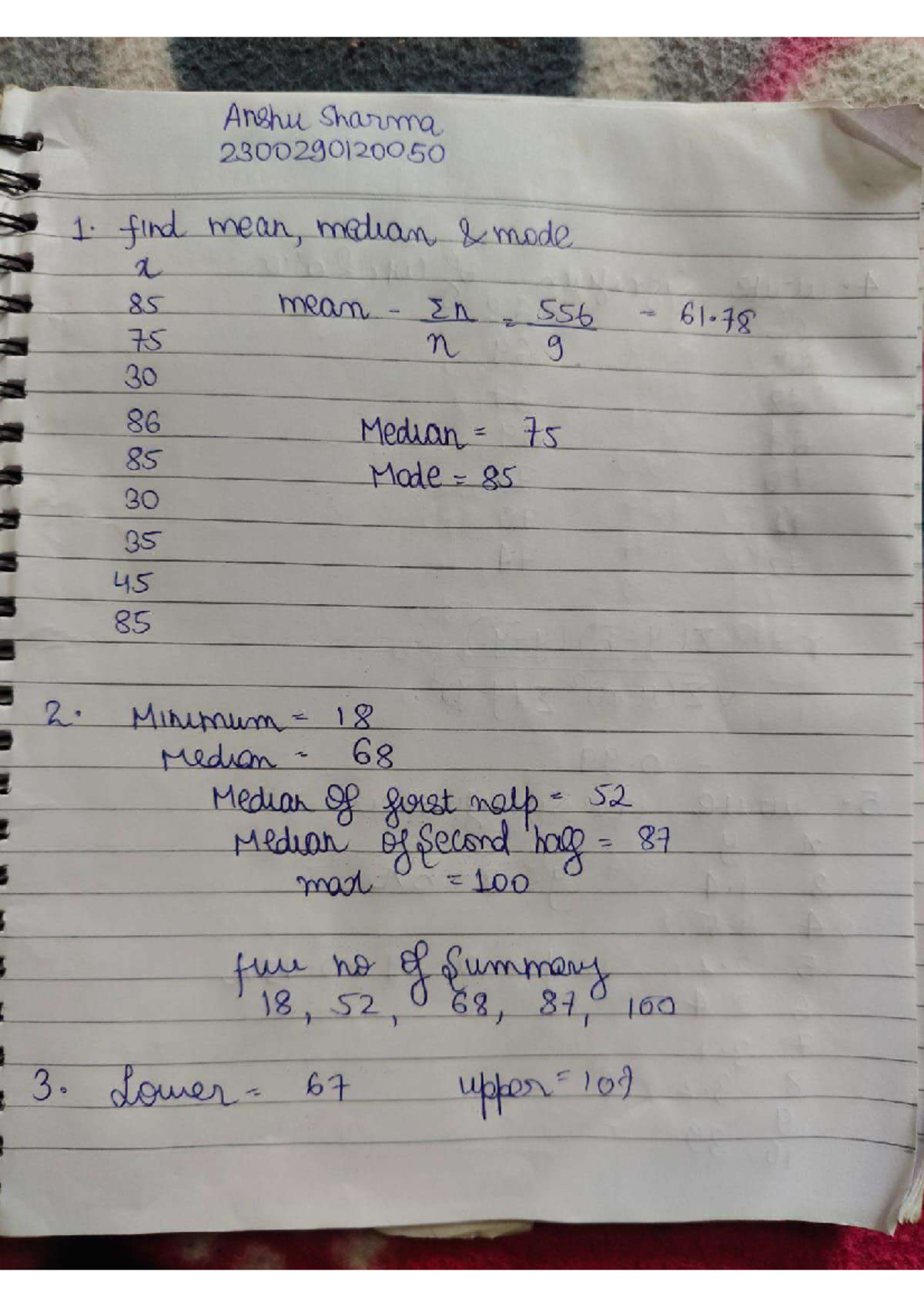 DA Assignment: Statistical Analysis and Correlation Insights - Studocu