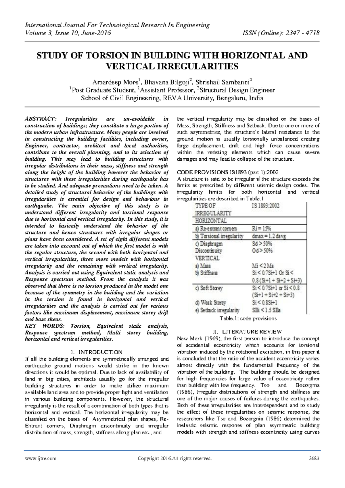 Horizontal and Vertical Irregularities - Volume 3, Issue 10, June-2016 ...