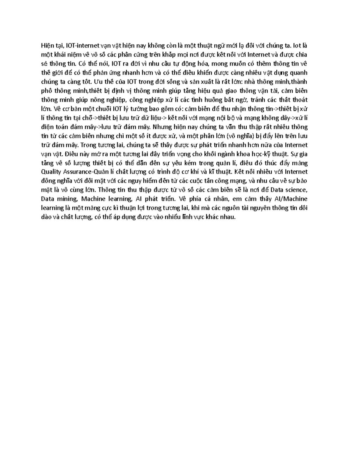 Report 12 10 2021 - Tailieu - Hi n t i, IOT-internet v n v t hi n nay không còn là m t thu t ng ...