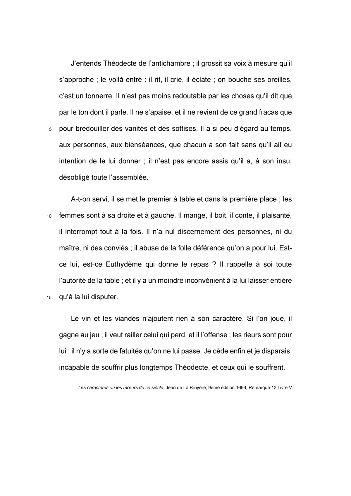 Analyse littéraire des textes classiques - 24-16 Textes A4 - Studocu