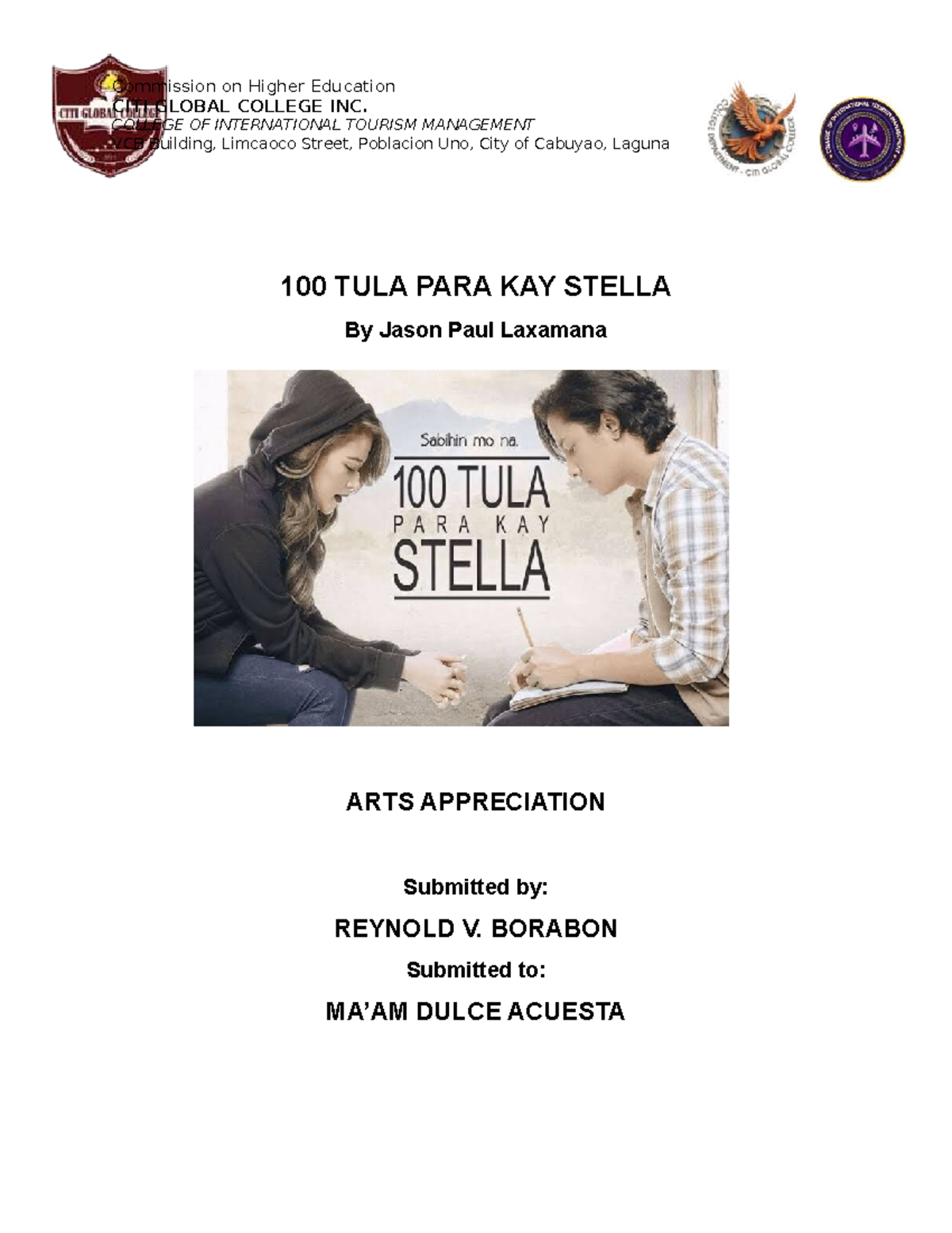 TULA PARA KAY STELLA: A Study on Love & Growth in Arts Appreciation ...