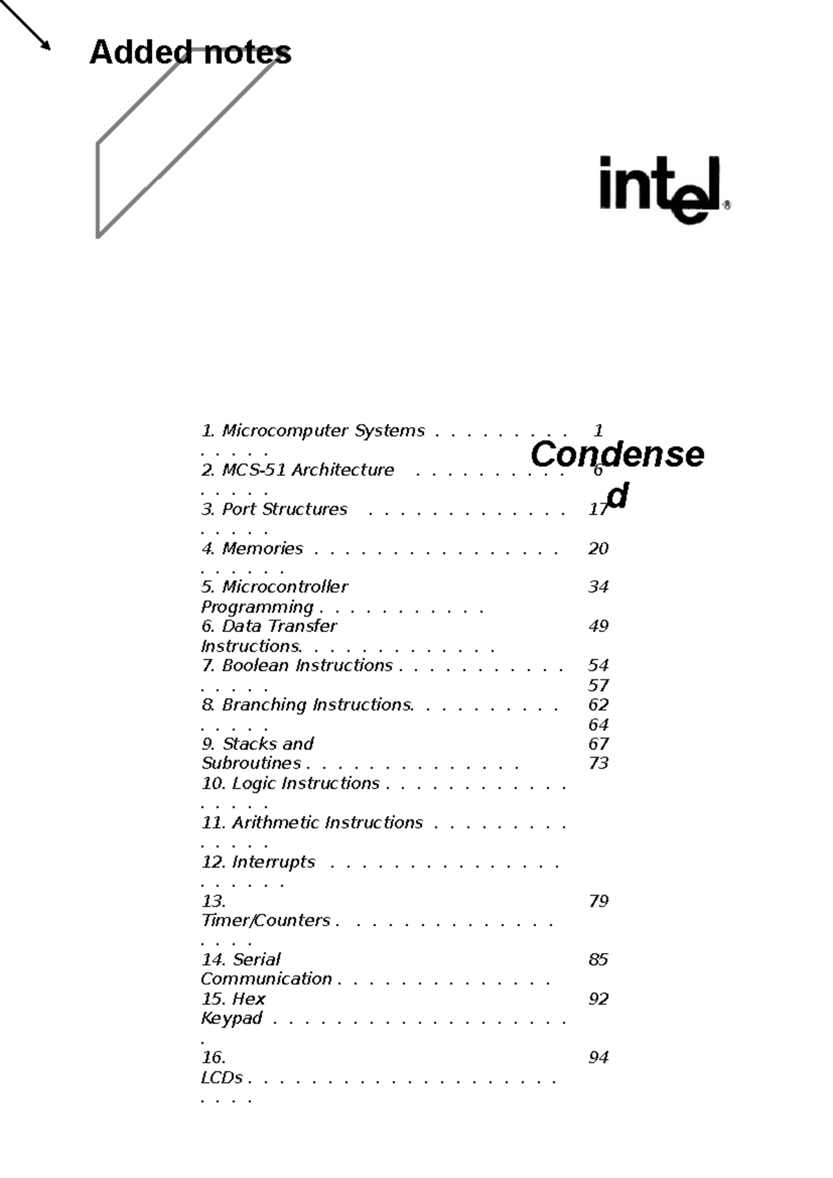 MCS51 Microcontroller Family User's Manual: Key Concepts & Architecture ...
