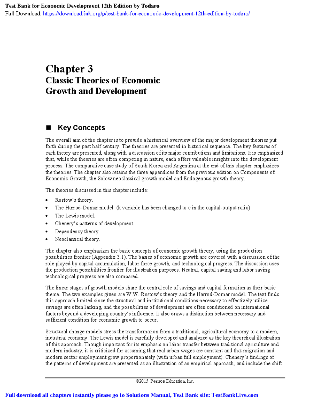 Test bank for economic development 12th edition by todaro 190223035518 ...