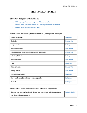 PHGY170: Module 1 - Introduction to Cell Theory & Central Dogma Notes ...