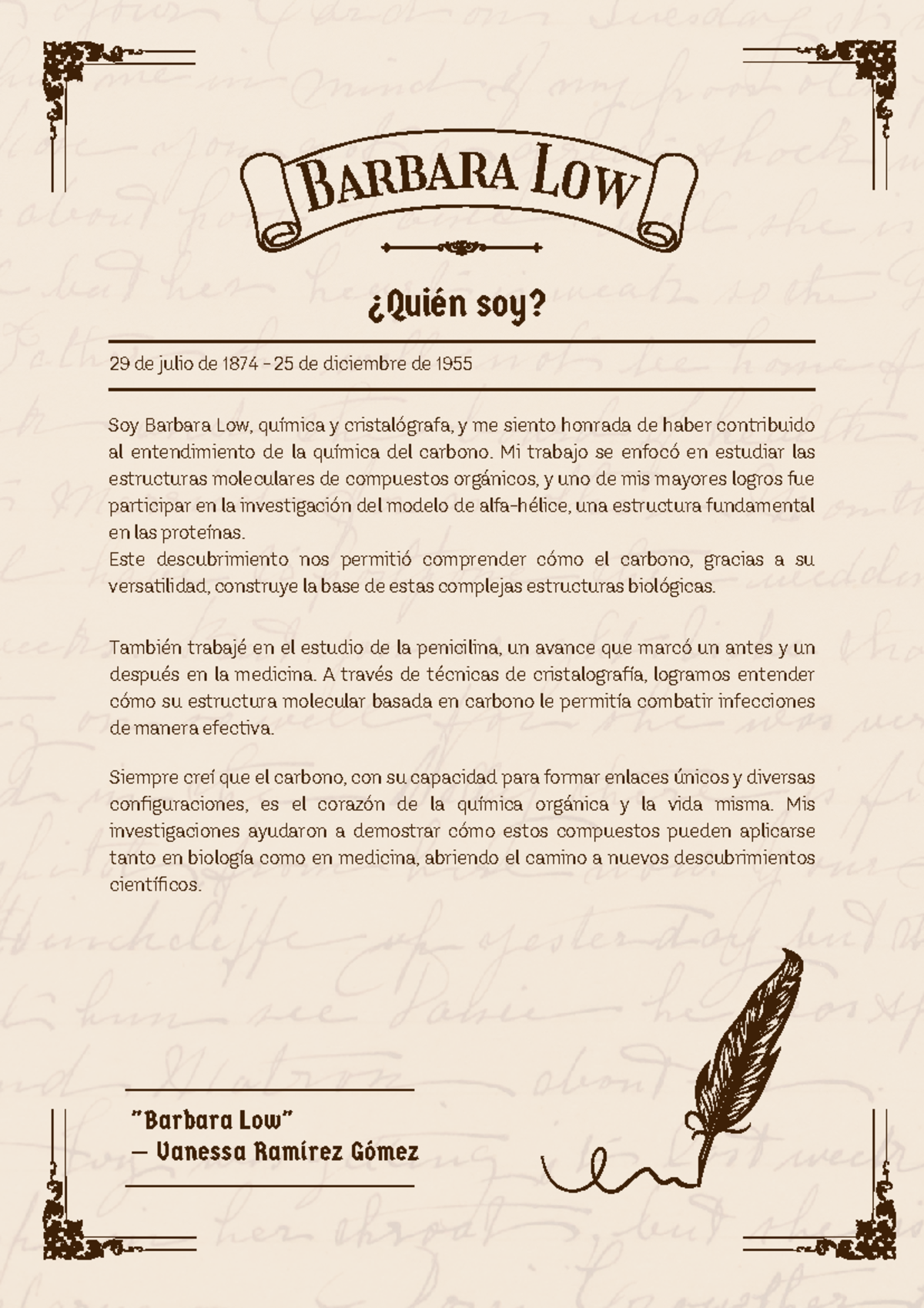 Bárbara Low - No se jwjwjejje - "Barbara Low" — Vanessa Ramírez Gómez ...