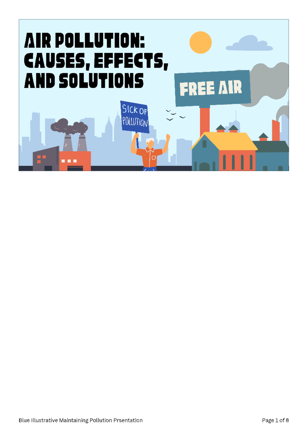 Air Pollution Presentation: Causes, Effects, and Solutions 20240909 ...