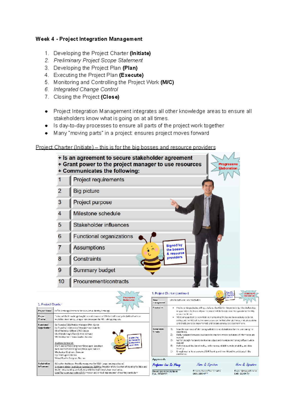 PF1101 week 4 notes - Summary of Week 4 content - Week 4 - Project ...