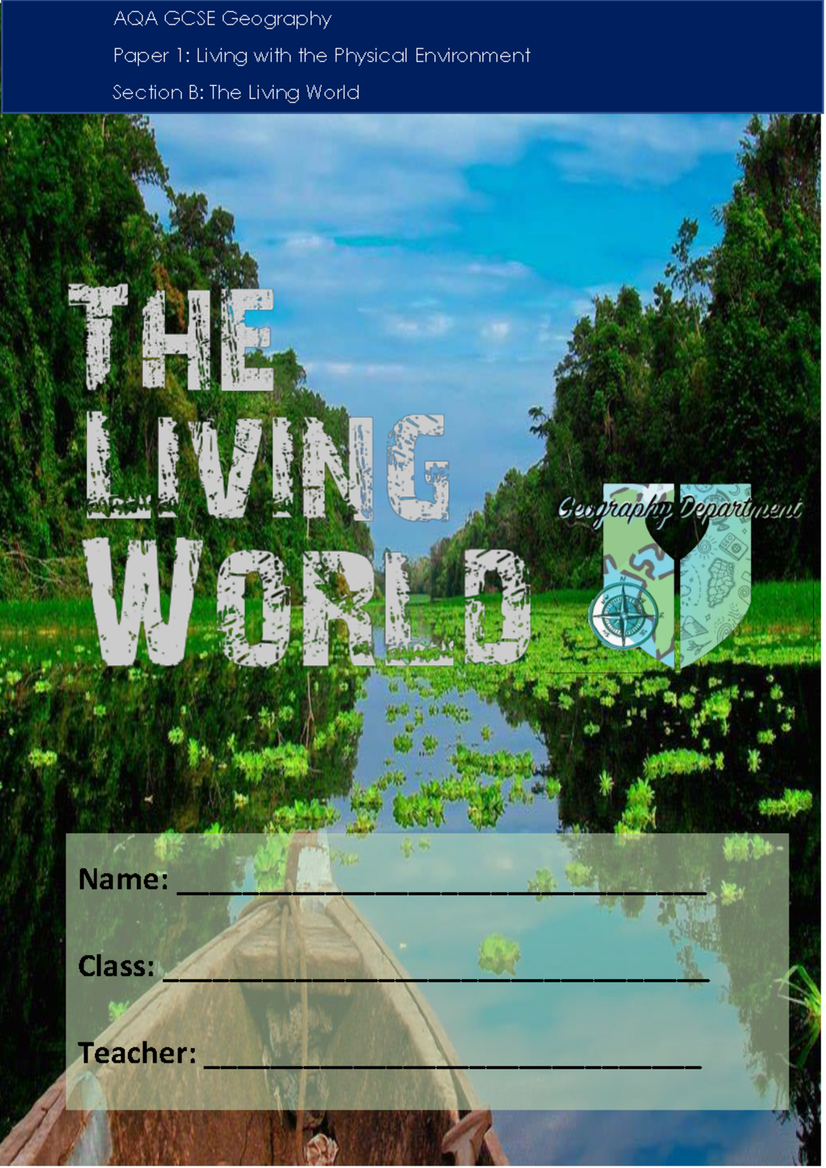 AQA GCSE Geography Paper 1: Living with the Physical Environment - The ...