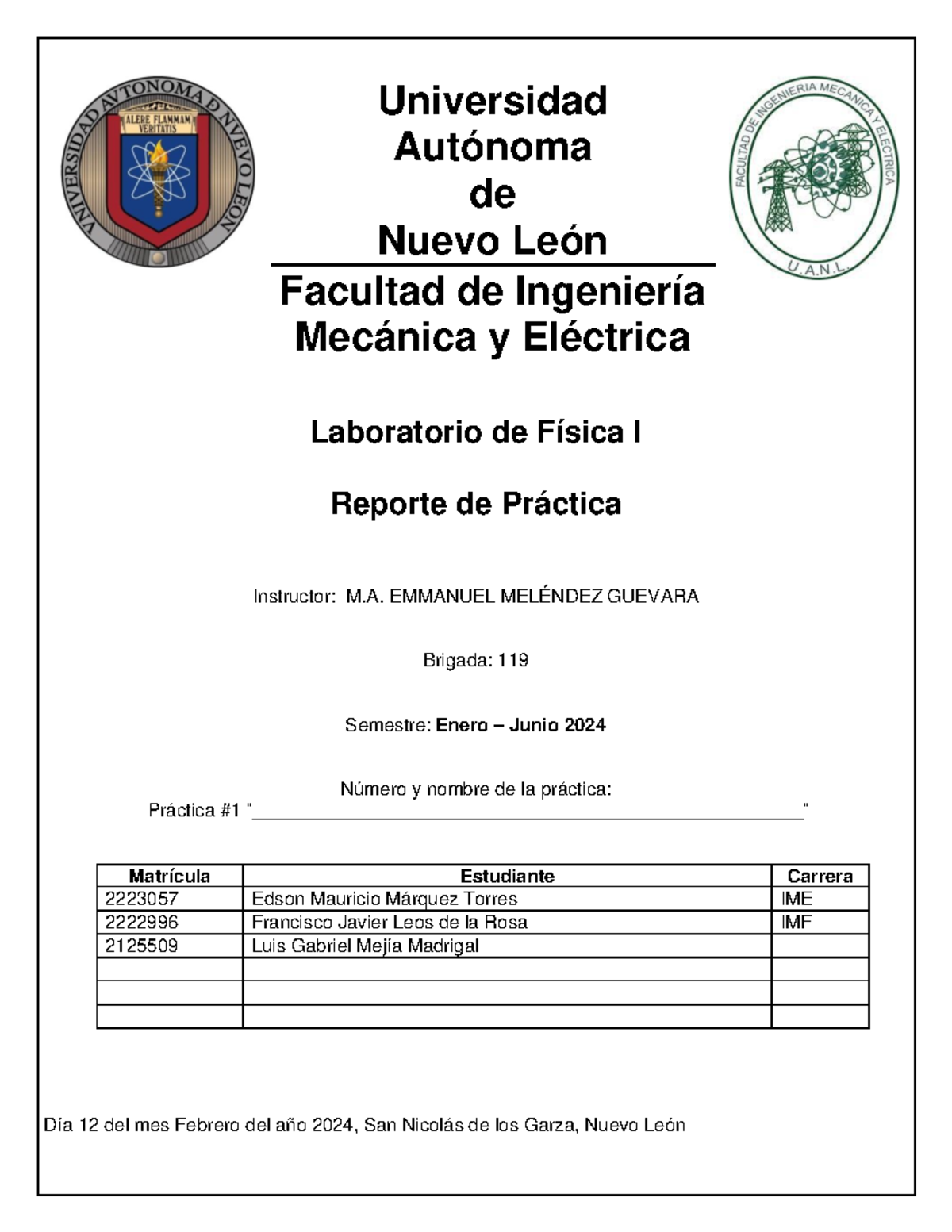 Laboratorio de Física I - Práctica sobre MRU y MRUA - Studocu
