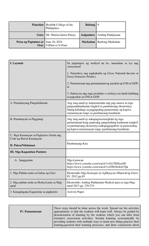 Lesson PLAN NI IPOY - BESTLINK COLLEGE OF THE PHILIPPINES #1071 Brgy ...