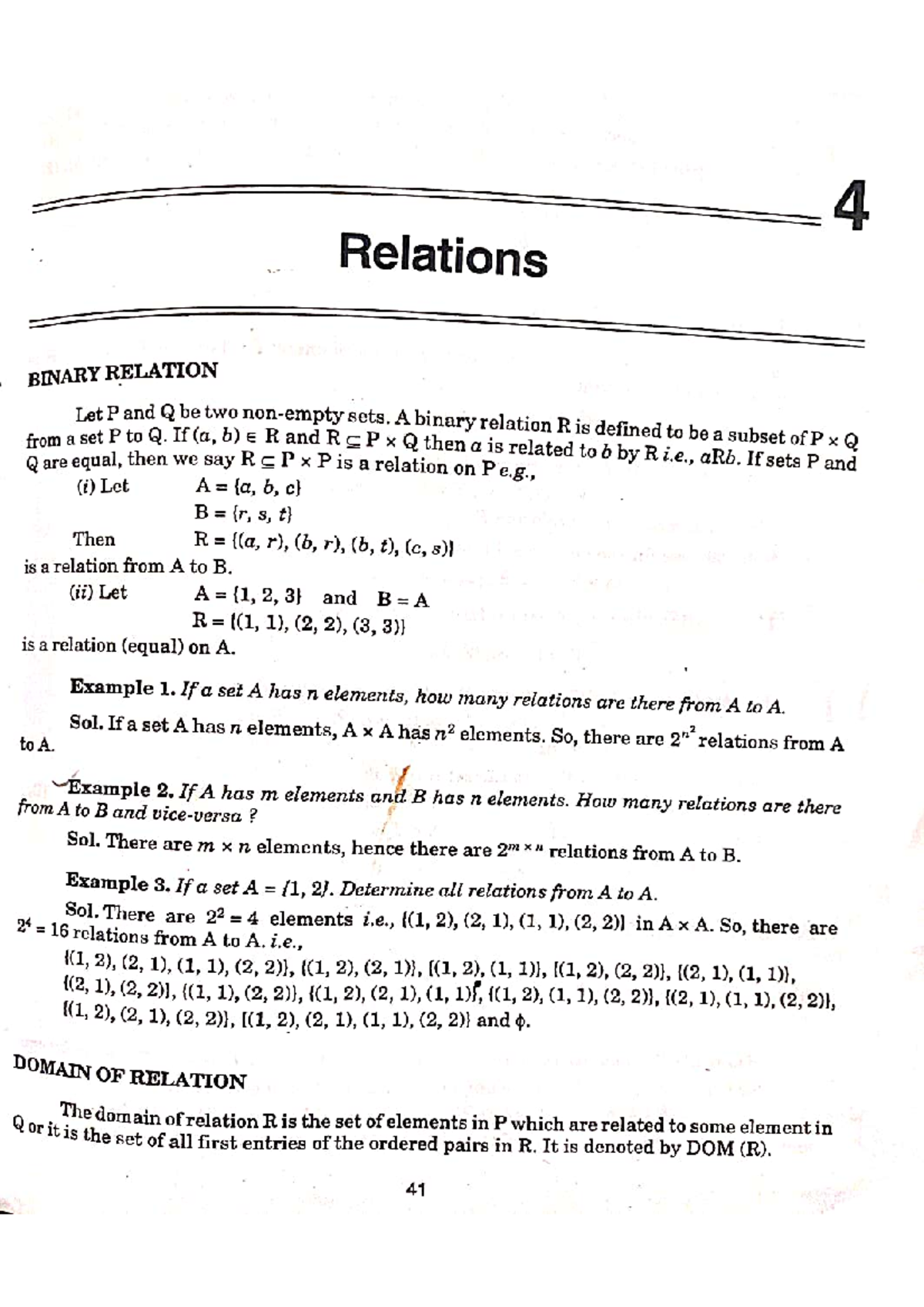 Title: Discrete Mathematics: Binary Relations and Their Properties ...