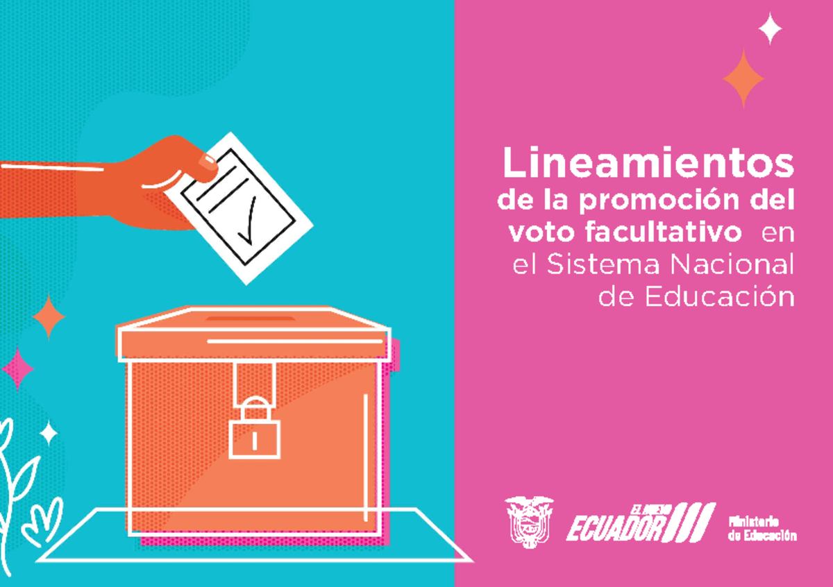 Lineamientos para la Promoción del Voto Facultativo en Edu 2024 - Studocu