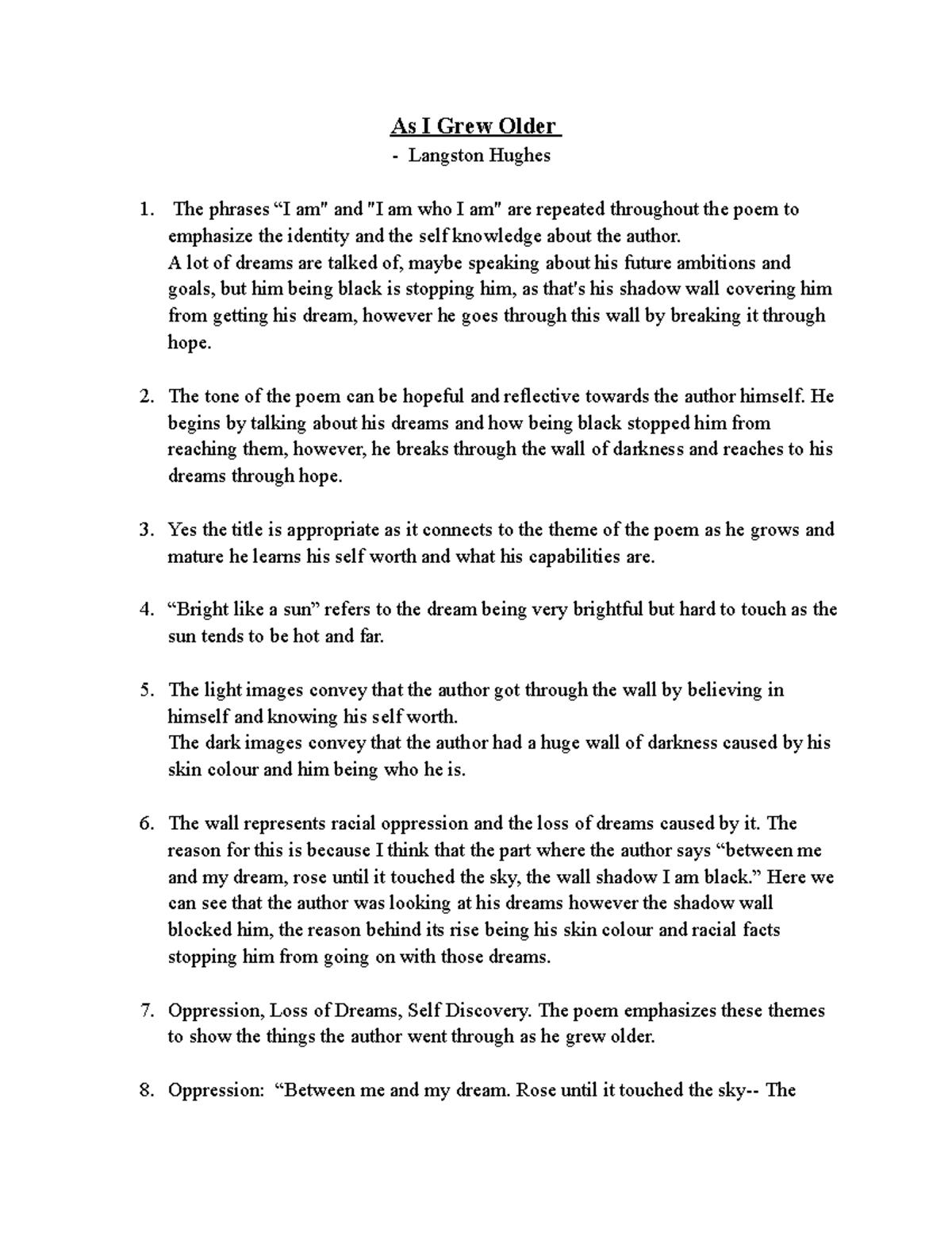 ENG 101 - As I Grew Older: Poem Annotations and Analysis - Studocu