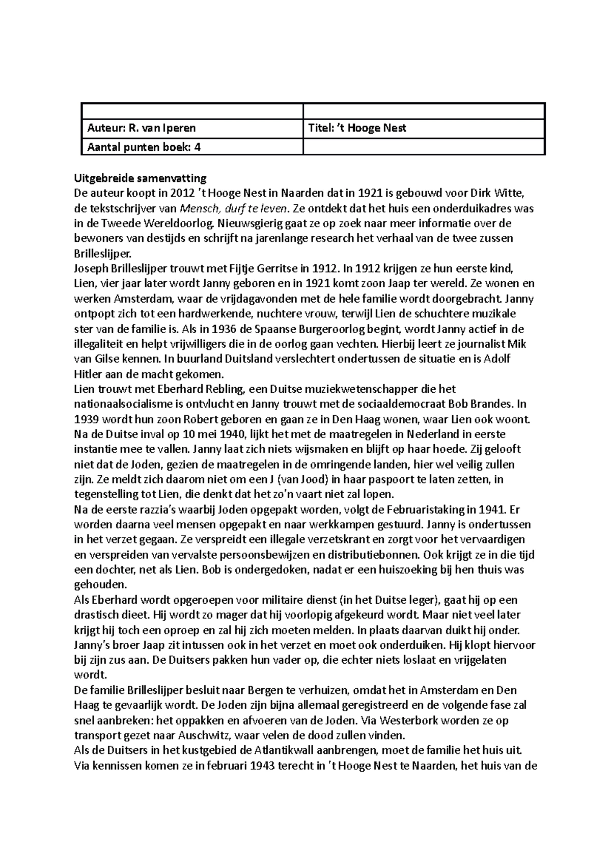 Boekverslag Nederlands: Anne Frank's 'Het Achterhuis' (2022) - Studeersnel