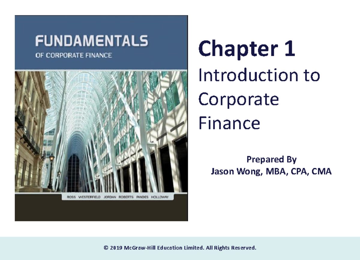 Slides - Chapter 1 Pre-recorded session 1 - Chapter 1 Introduction to ...