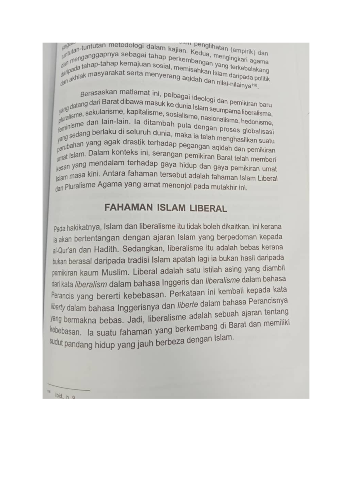 Fahaman Islam Liberal - GOODLUCK - menganggapnya metodologi sebagai ...