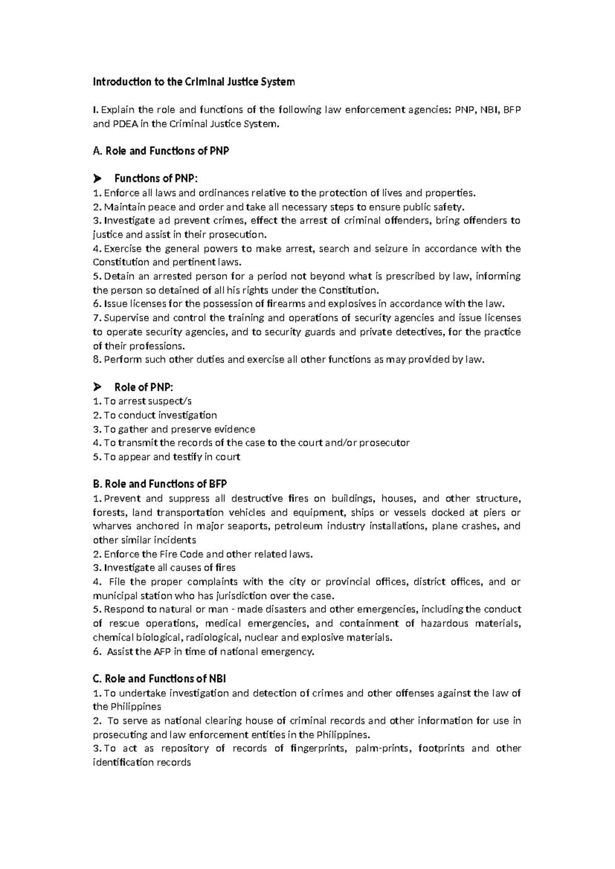 CJ 101: Overview of Key Law Enforcement Agencies in the Criminal ...