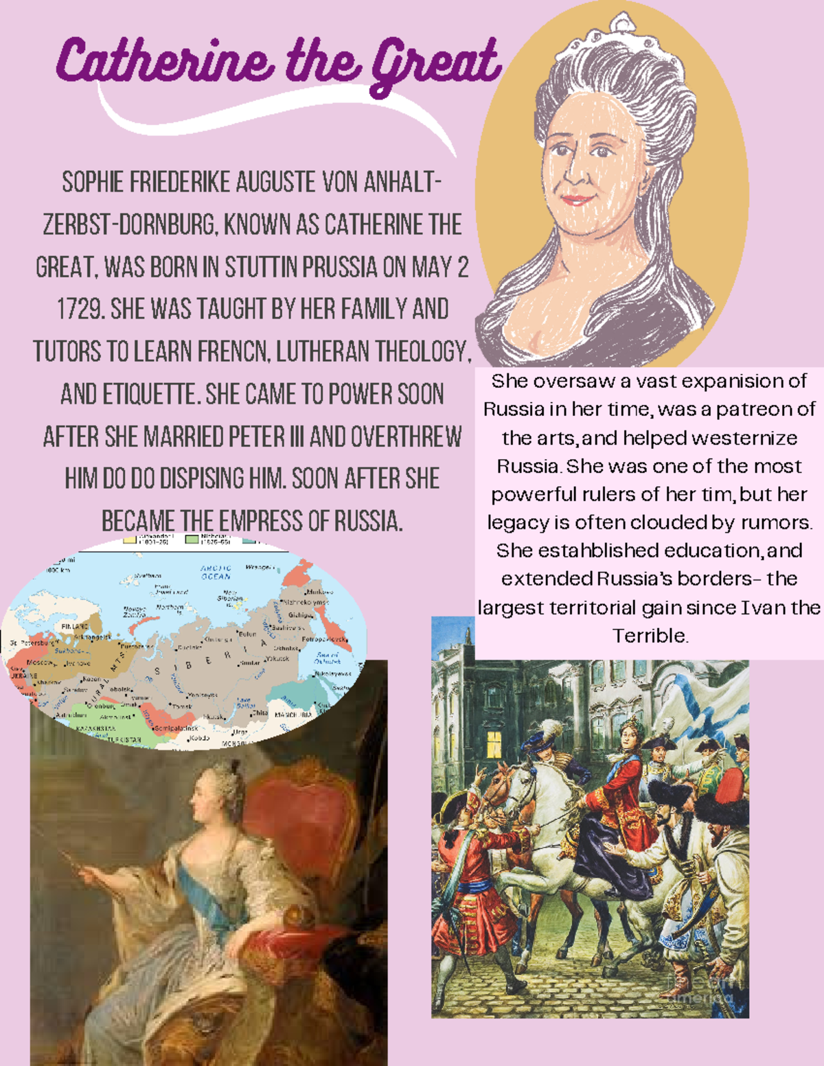 AP world- project - Catherine the great study - Catherine the Great ...