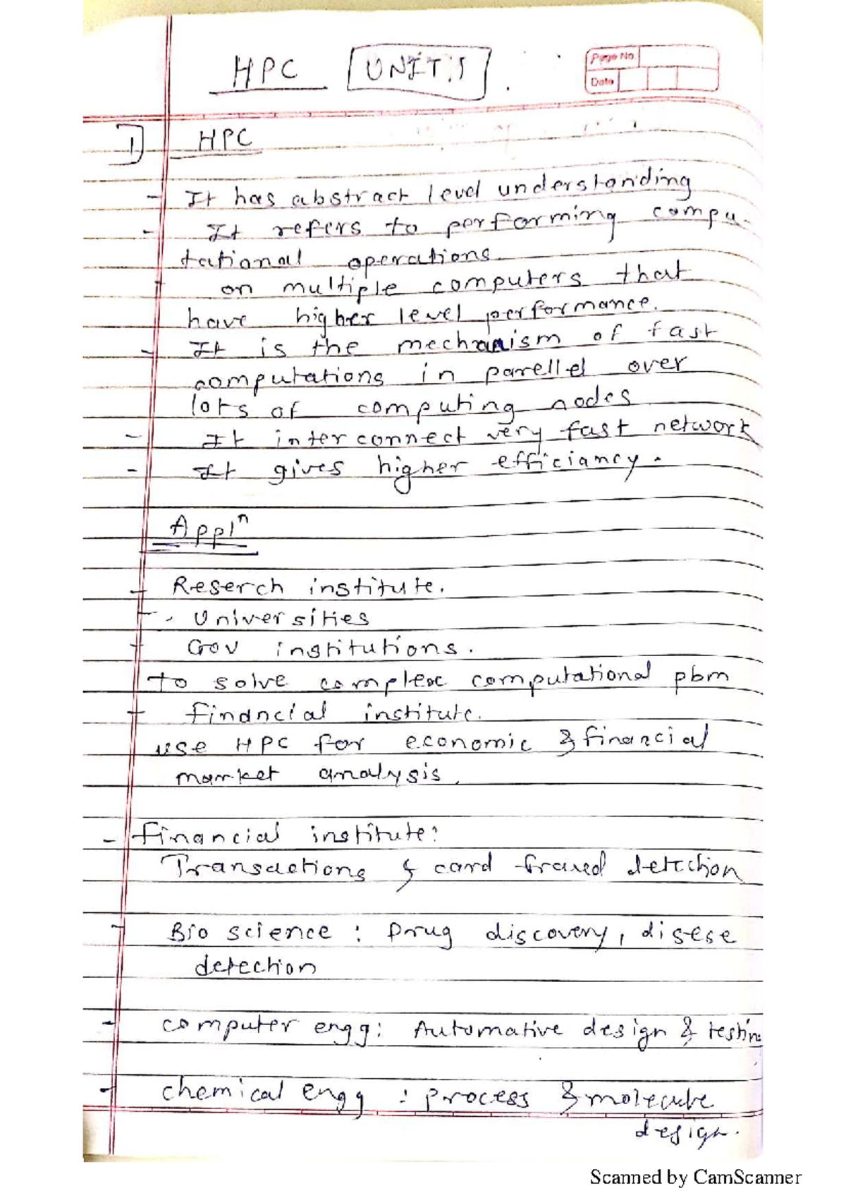 HPC In Sem - Comprehensive Notes on Parallel Computing Techniques - Studocu