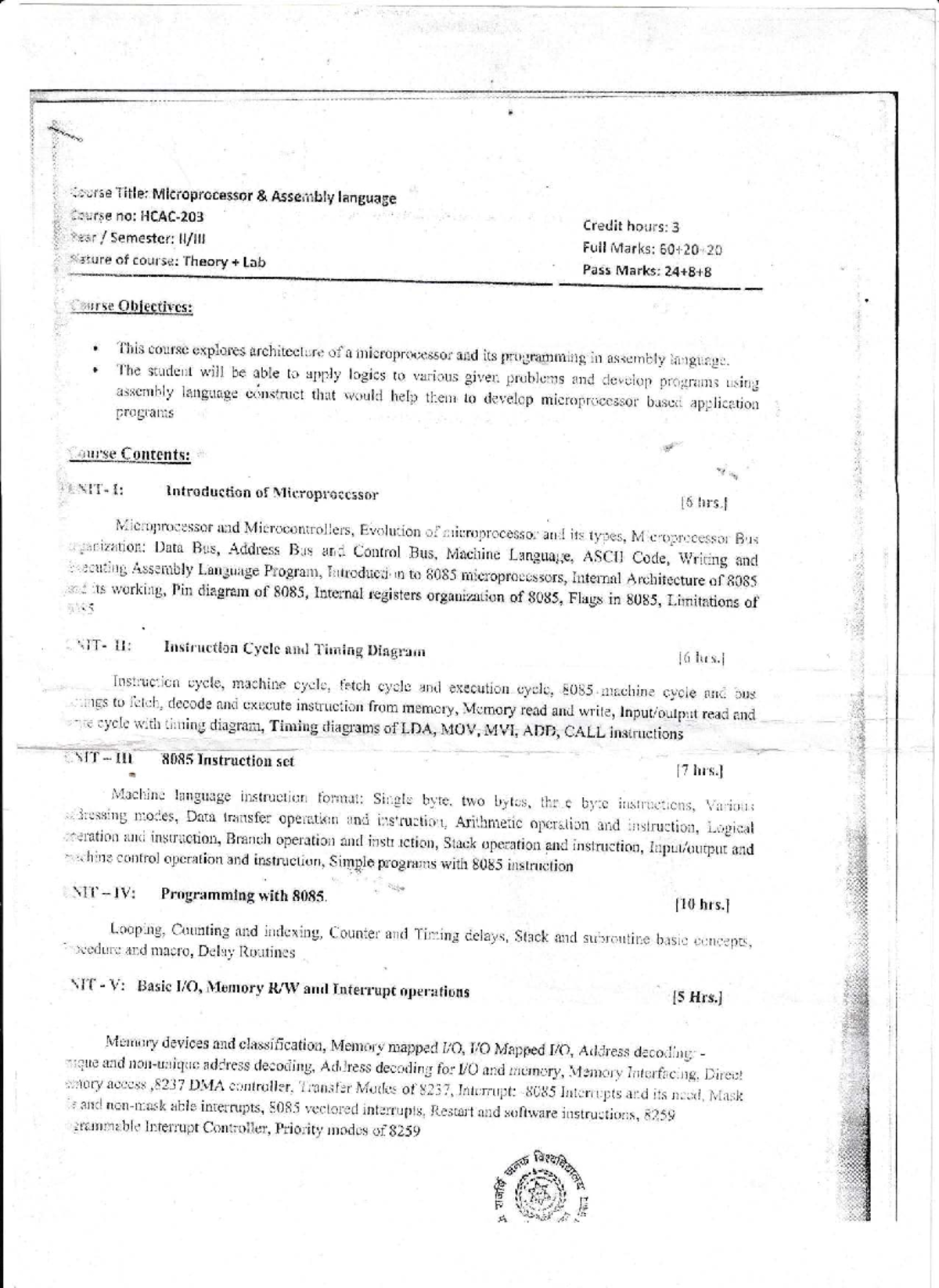 Title: INFO SEC 101: Assembly Language for Microprocessor 8085 Overview ...