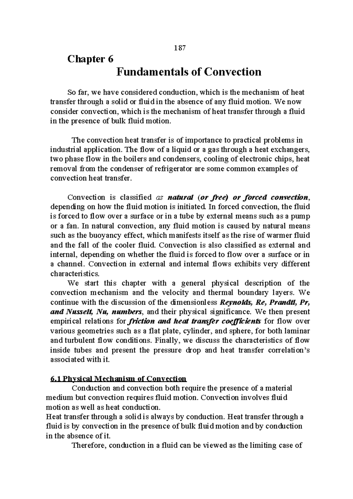 Ch 6 & 7: Fundamentals of Convection & External Flow Mechanics - Studocu