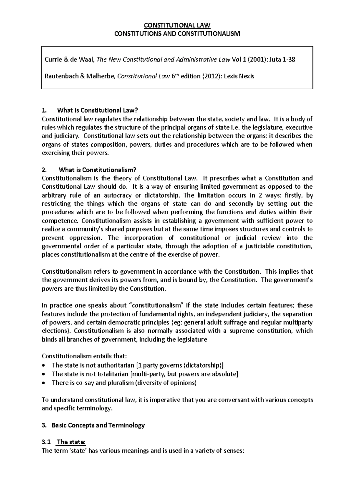 Latin Phrases - Constitutional law of South Africa as a whole - Latin ...