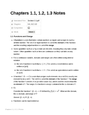 Mat135H1 - U of T - Calculus 1(A) - Studocu