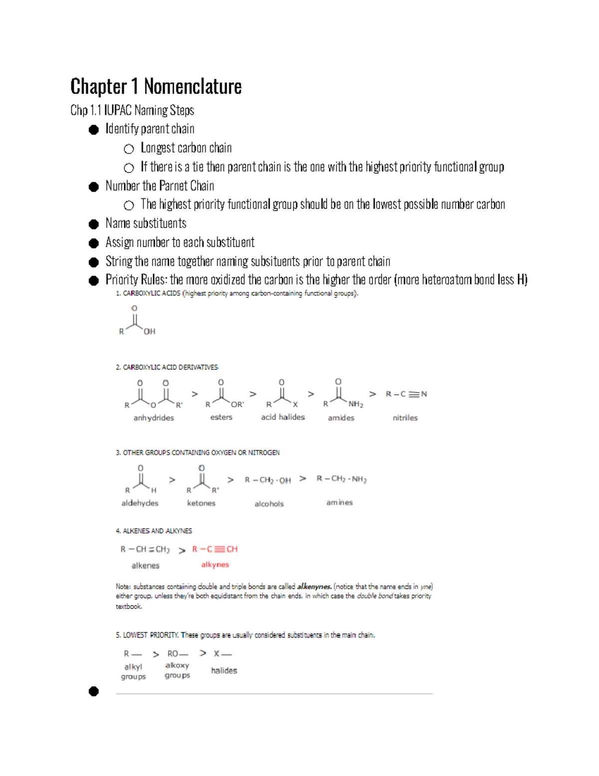 Organic Chemistry Nomenclature and Isomers - Studocu