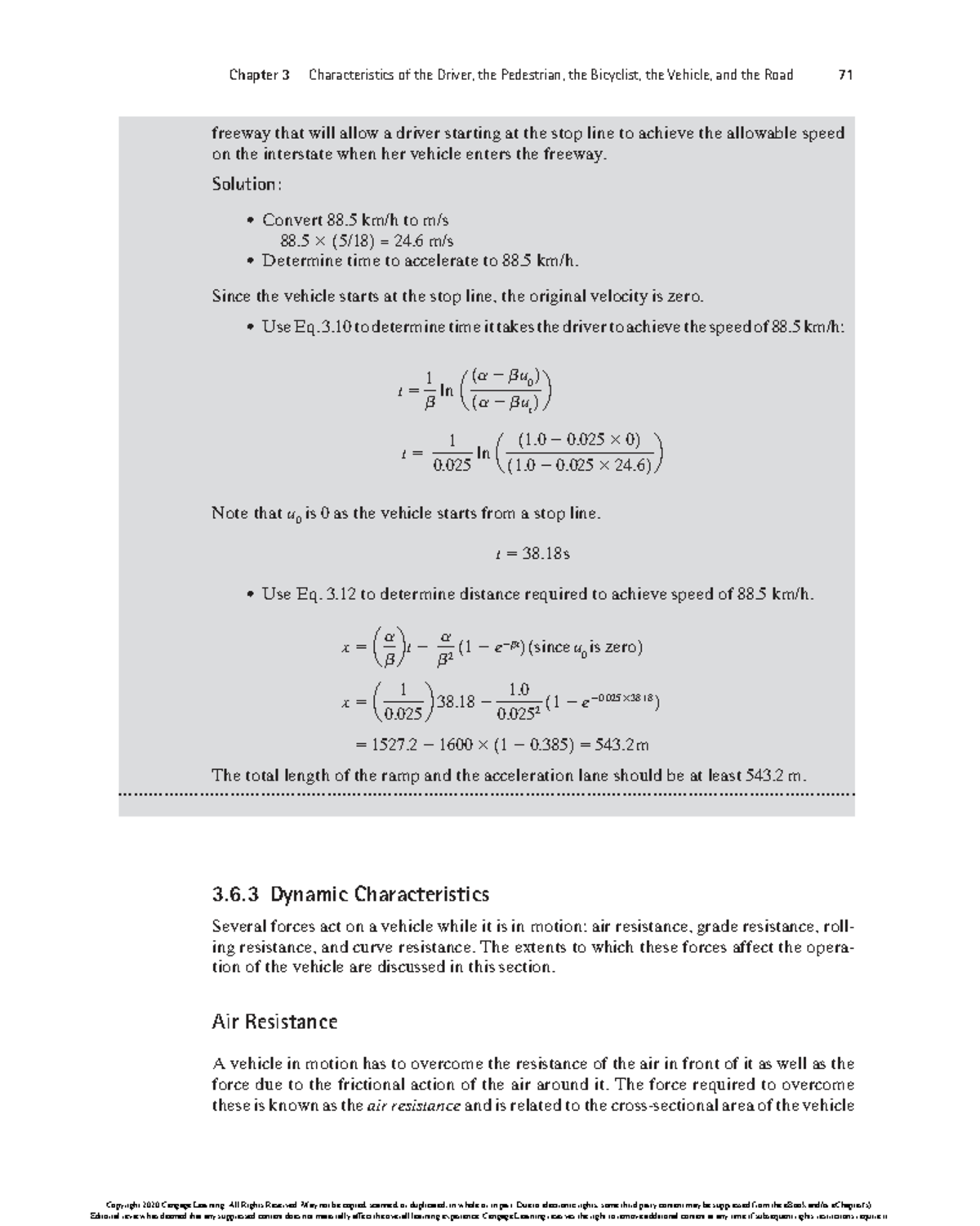 Chapter 3: Dynamic Characteristics of Drivers, Pedestrians, and ...