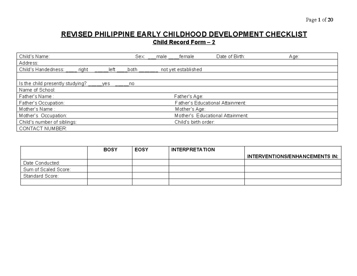 Revised-Philippine-ECCD-Checklist-1-1-Copy-2 - REVISED PHILIPPINE EARLY ...
