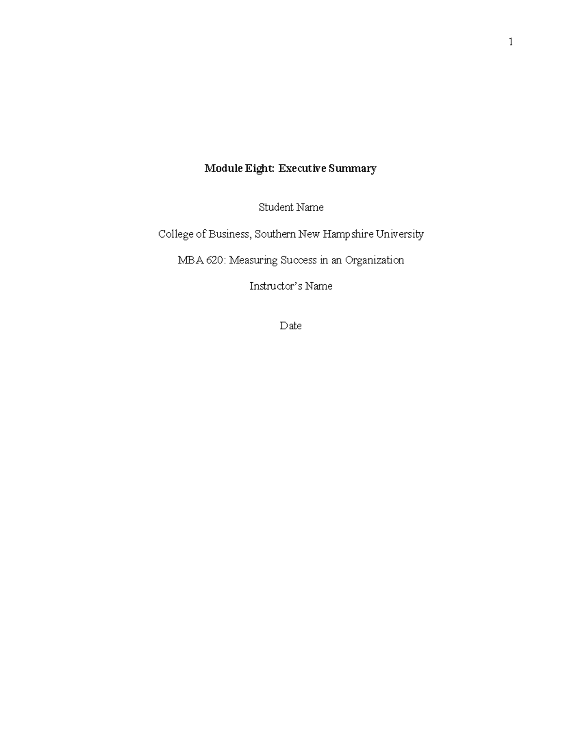 MBA 620: Module 8 Executive Summary on Company B Acquisition Risks ...