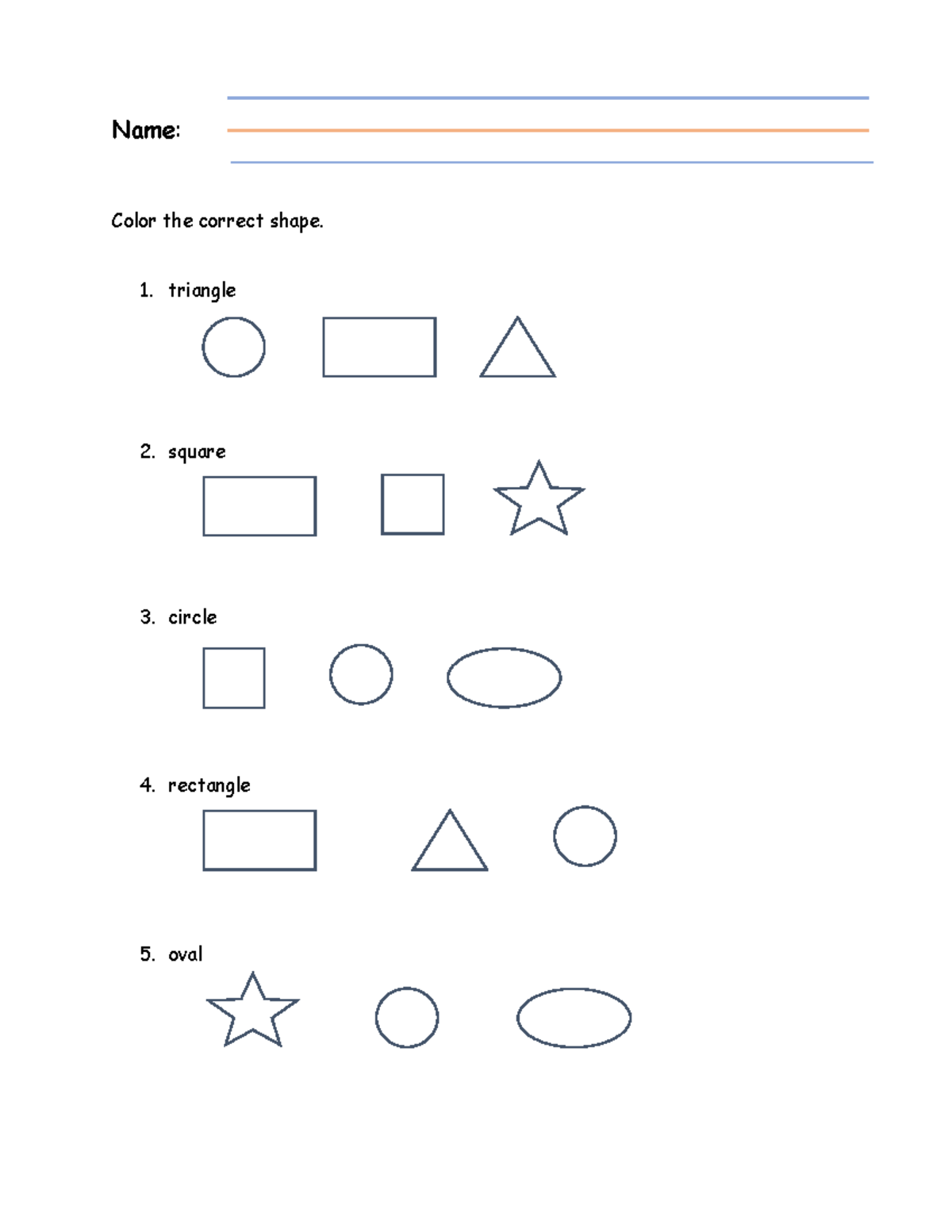 Daycare Kinder Reviewer: Shapes and Colors Activities - Studocu