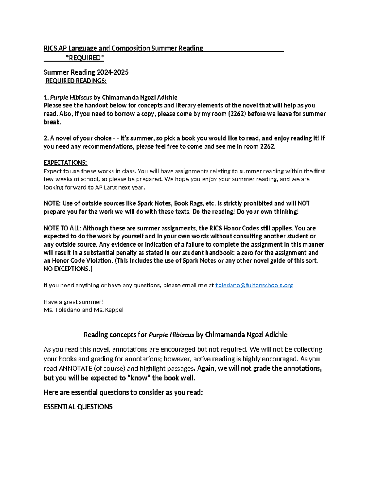 AP Lang Summer Reading List 2024 - Required Texts and Guide - Studocu