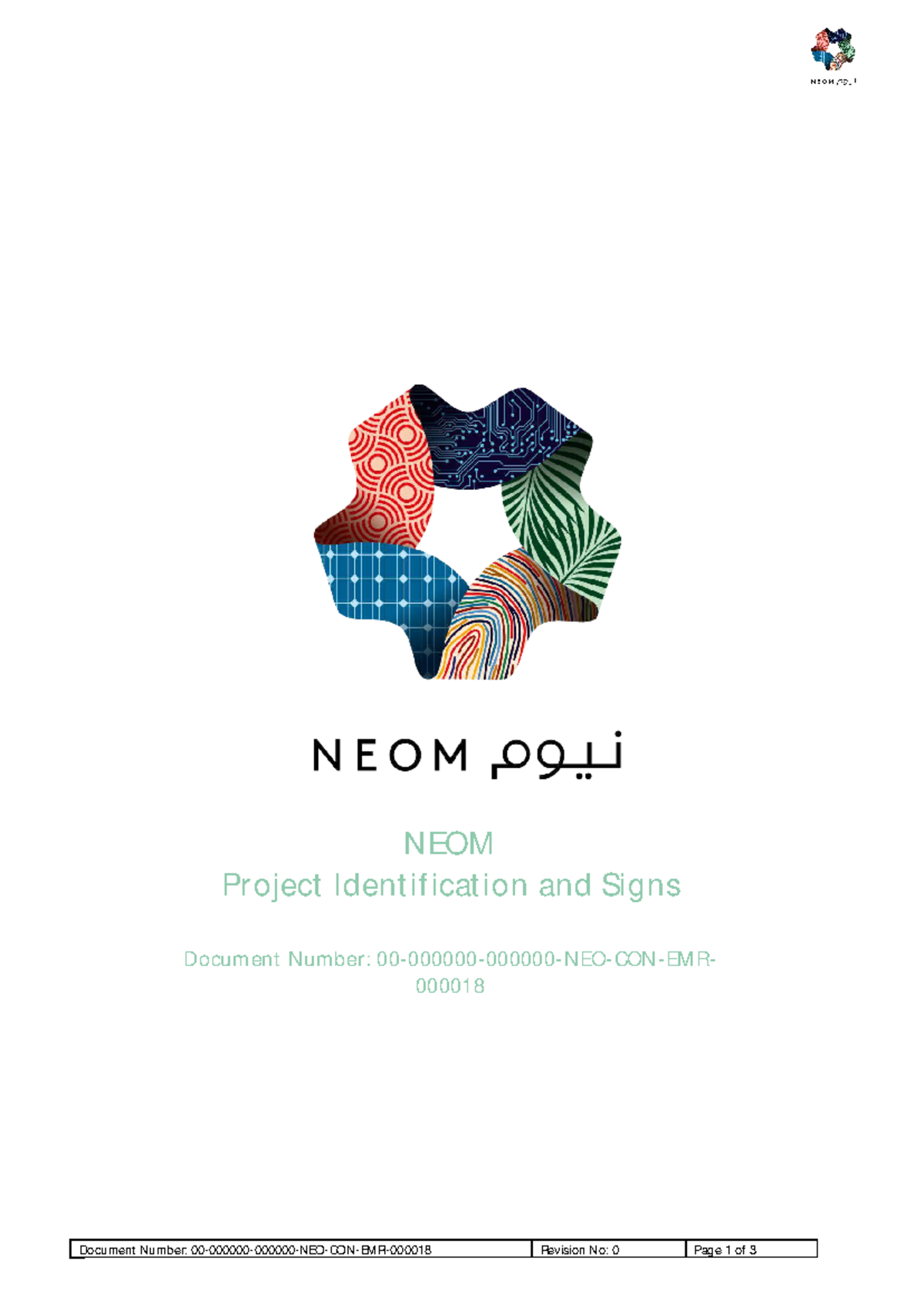 NEOM Project Identification Signs Requirements (CON-EMR-000018) - Studocu
