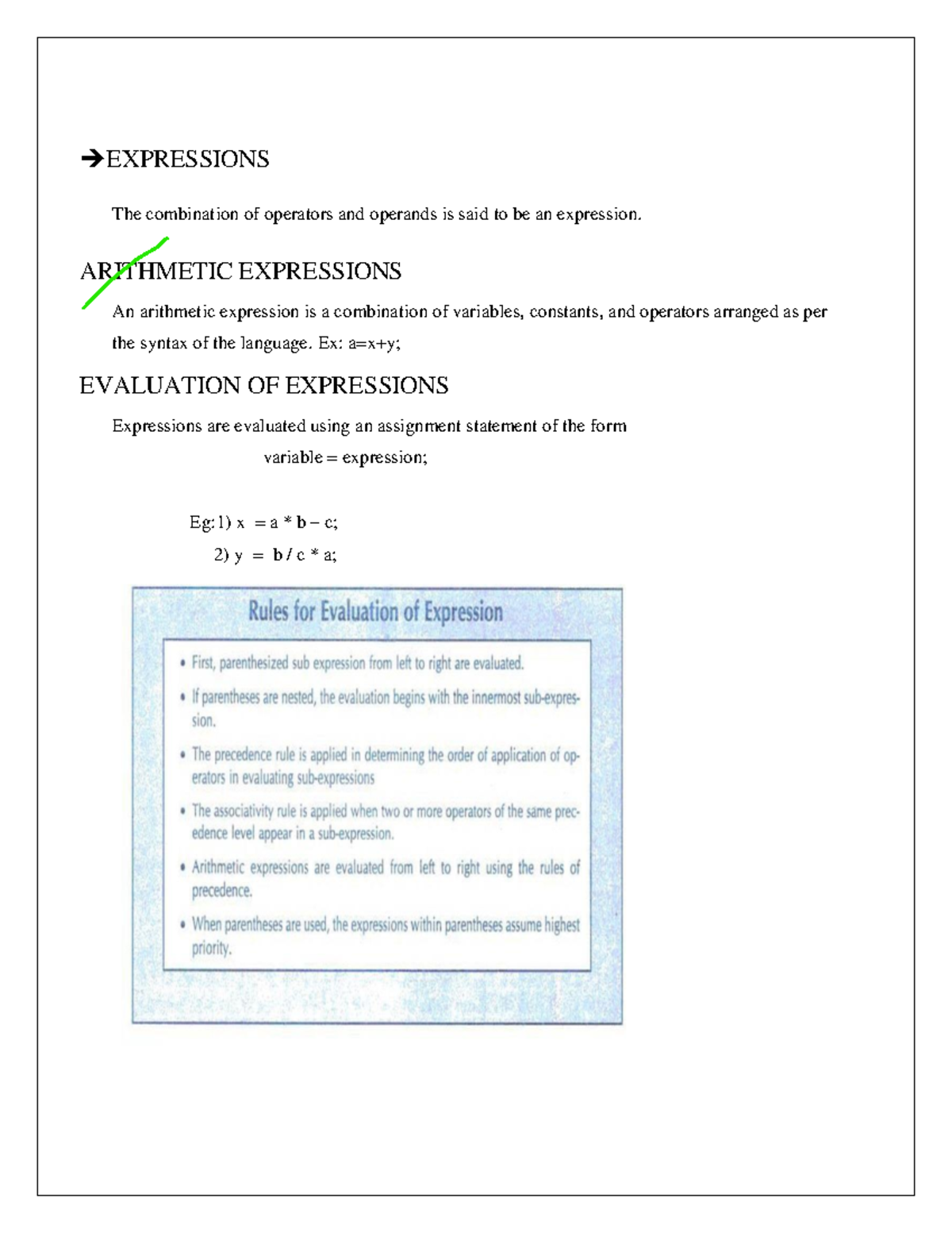 CP-UNIT2: Understanding Arithmetic Expressions and Control Structures ...