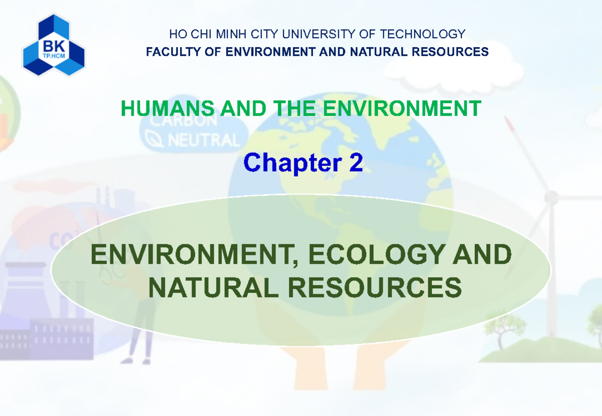 EN1003 - Chapter 2: Environment, Ecology, and Natural Resources - Studocu