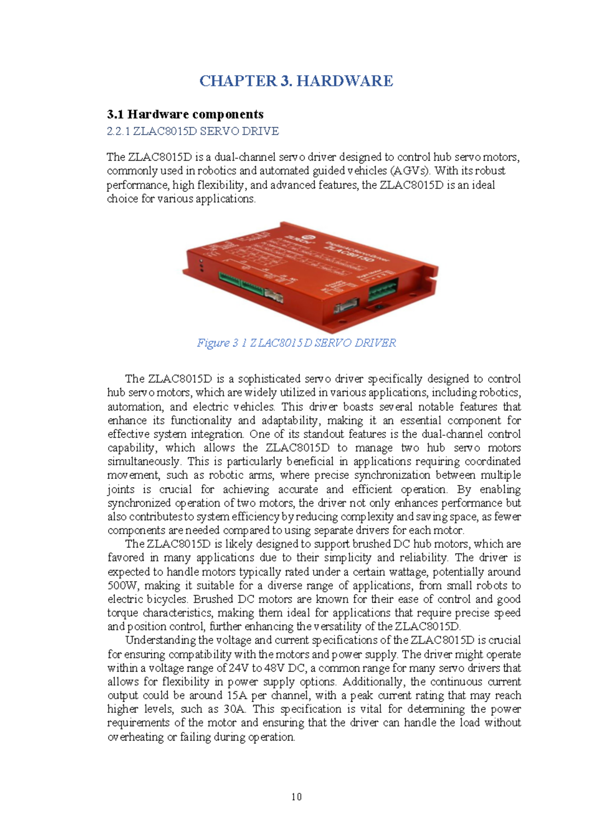 CHAPTER 3: ZLAC8015D SERVO DRIVE OVERVIEW AND SPECIFICATIONS - Studocu