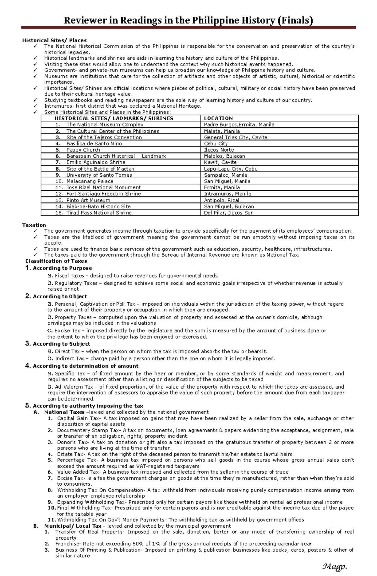 Finals Reviewer in the Readings in the Philippine History 1st sem 2024 ...