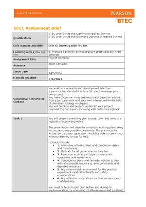 Biology, Chemistry, and Physics Paper 2 Required Practicals Guide - Studocu