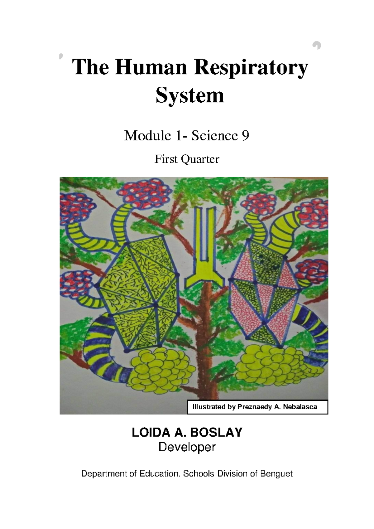 Sci9 Q1 Module: Understanding the Human Respiratory System - Studocu