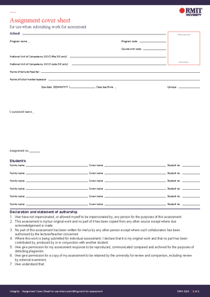 Group 103 Assessment Task 2 final - Assessment Task 2 Cover Sheet ...