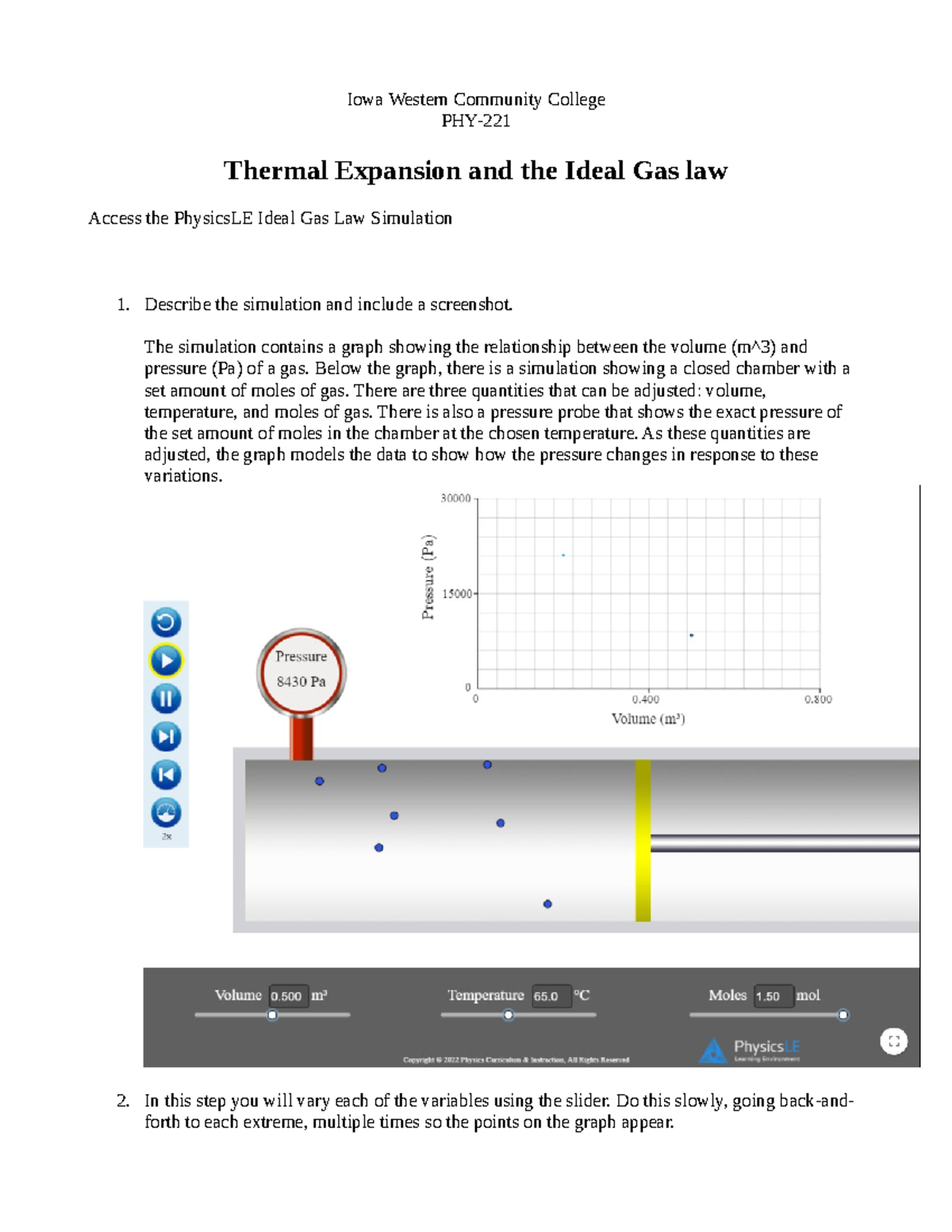 PHY- Chapter 17 Lab: Thermal Expansion & Ideal Gas Law Analysis - Studocu