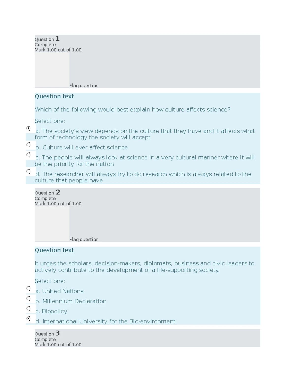 Computing Fundamentals Finals Reviewer - Question 1 Correct Mark 1 out of 1. Flag question ...