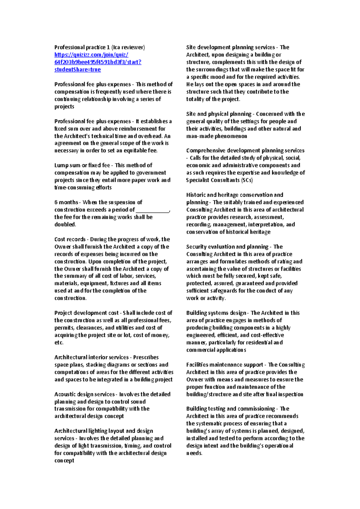 Professional Practice 1: Comprehensive Review of Architectural ...