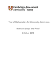 TMUA - Test of Mathematics for University Admission - Studocu