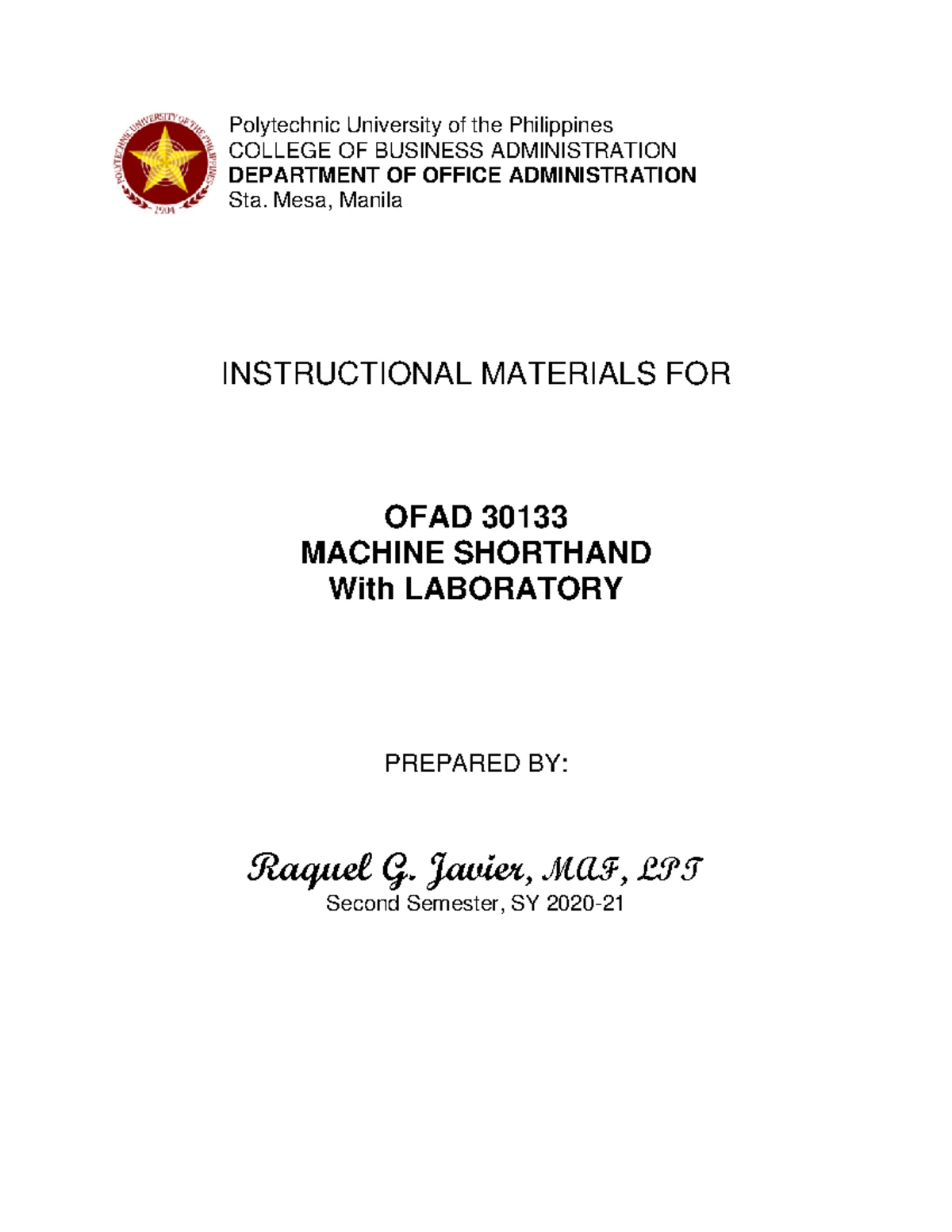 UCSP-Q1-SLM 4: Lesson on Sociocultural Evolution and Symbols - Studocu
