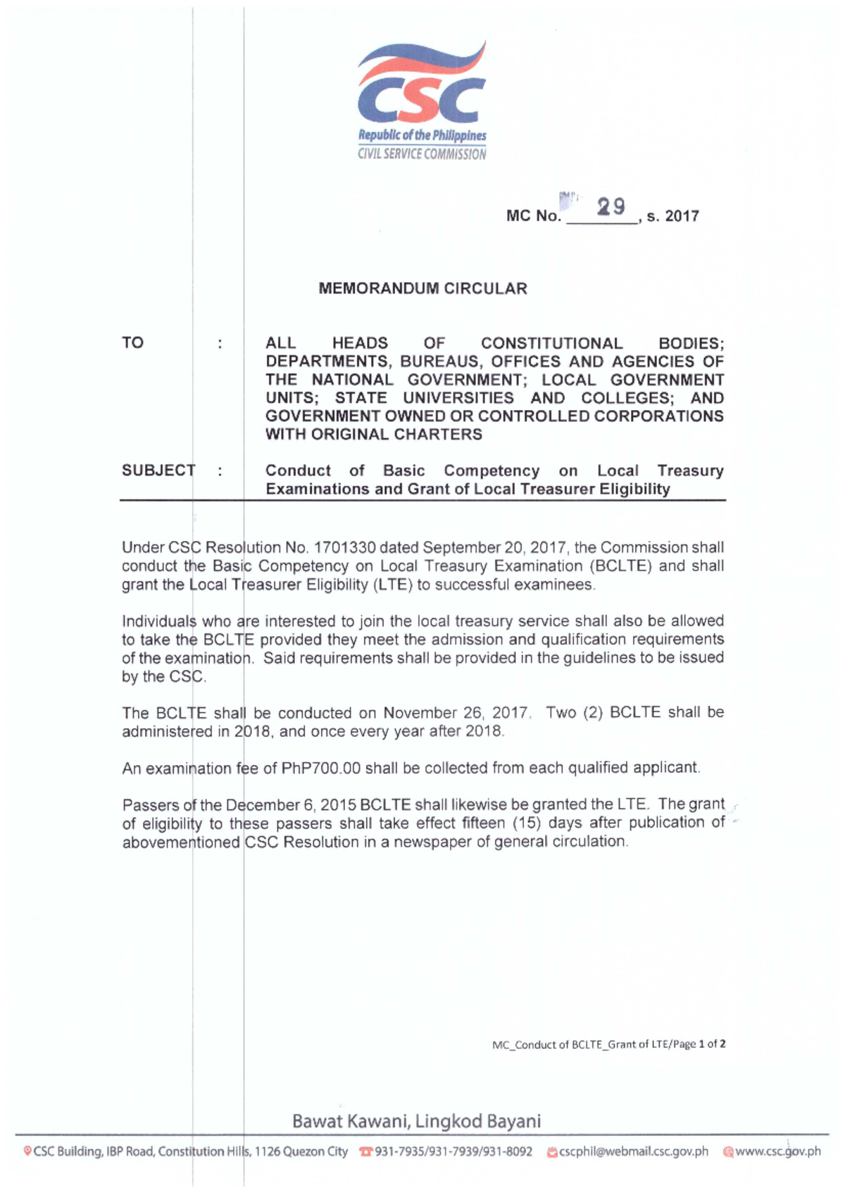 List of Appropriate Position Titles for Bclte Usage - Studocu