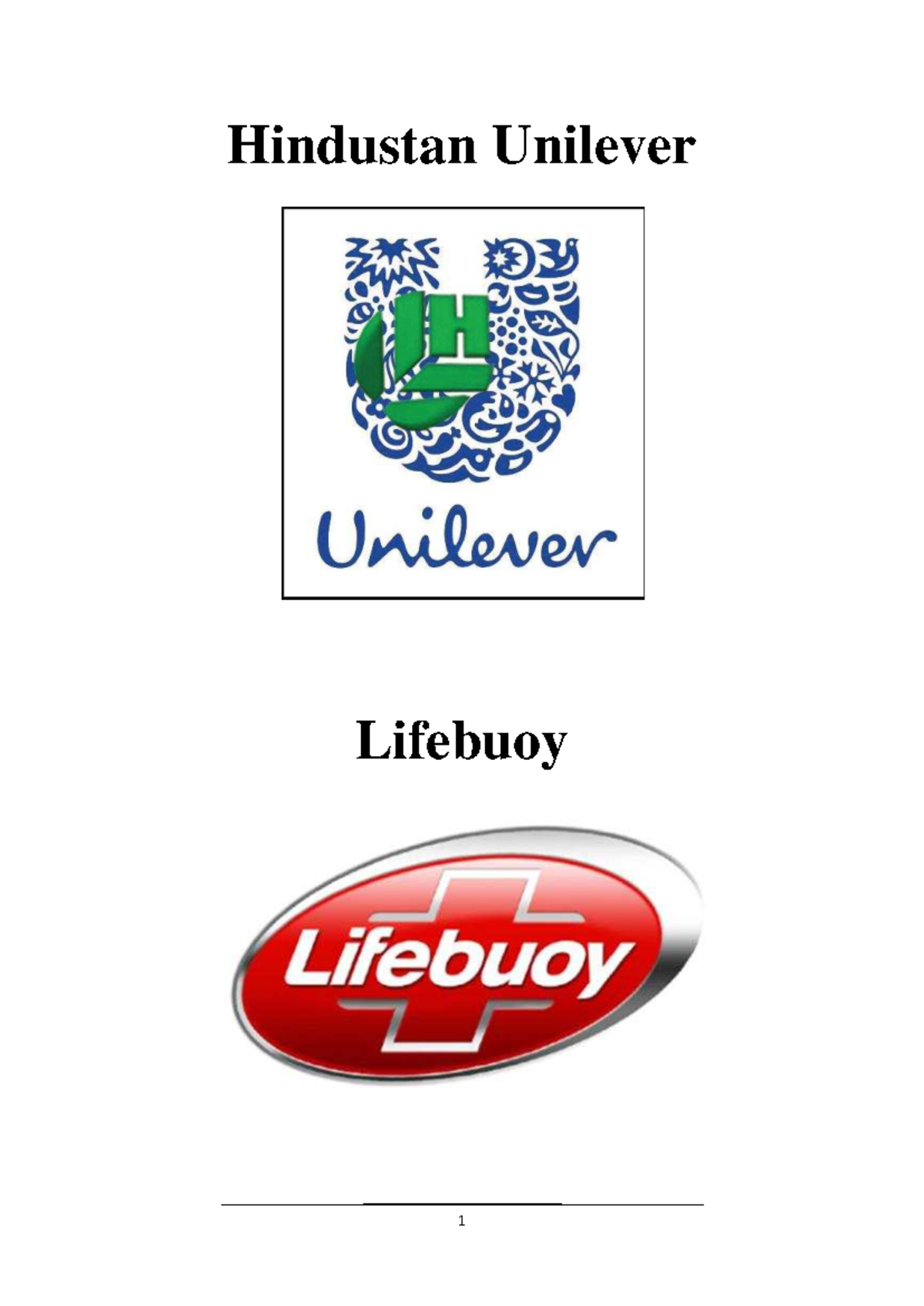 Strategic Management HUL Lifebuoy - Hindustan Unilever Lifebuoy Index 1 ...