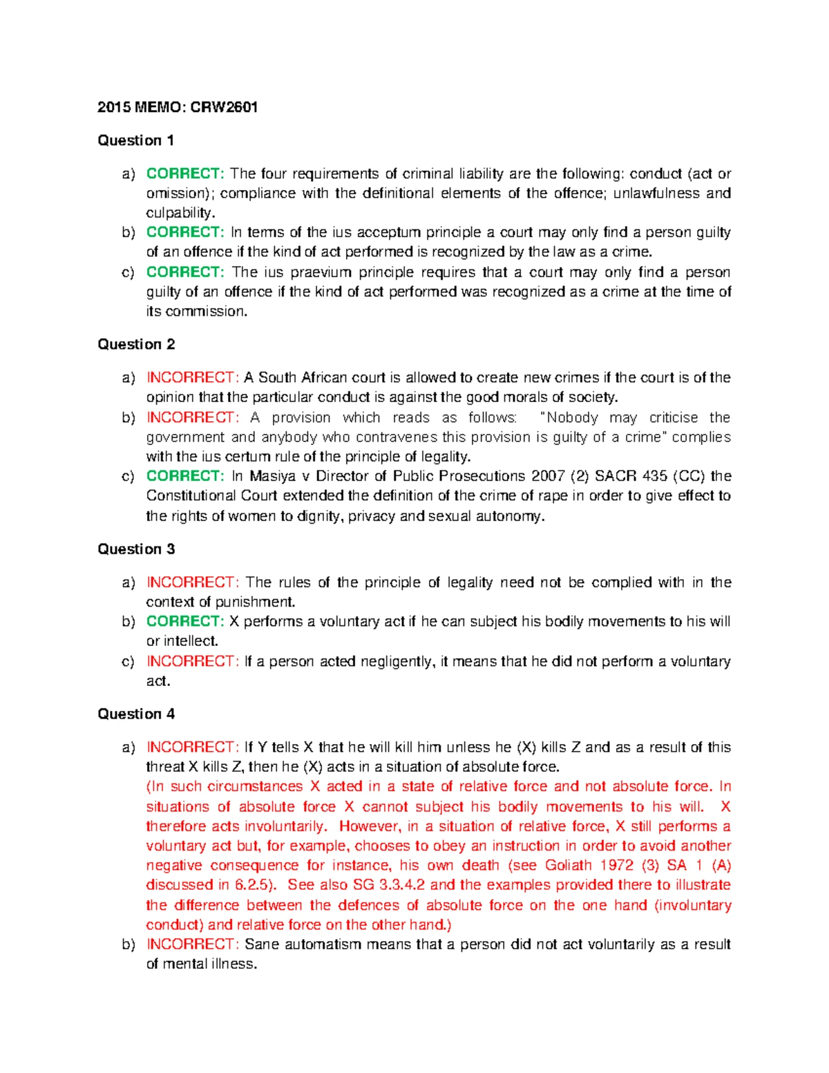 Four elements of a crime - Title: The Four Elements of an Offence in ...